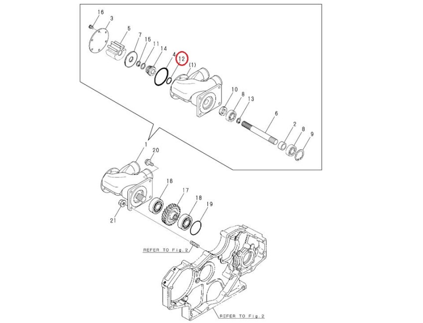 YANMAR MARINE 4LHA-DTE 4LHA-STE Water pump 'O' Ring - 119175-42610 | 4LHA-DTE | Bottom Line ...